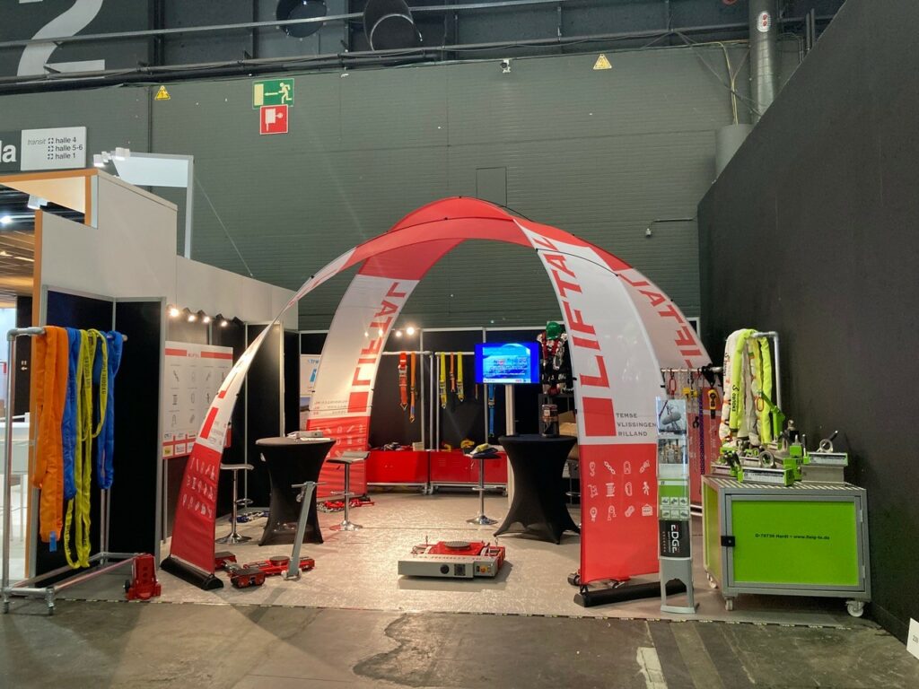 Voorbeelden BANNERBOW indoor en outdoor presentaties