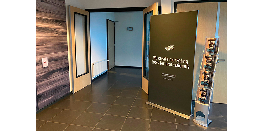 Fabric Stand entree 1 - Merk Display